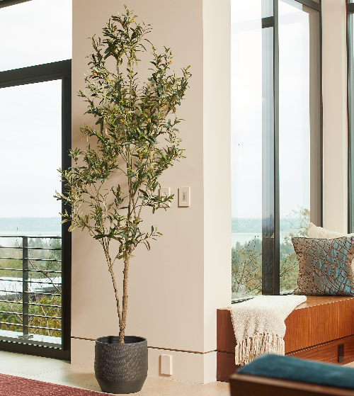 7' Artificial Wispy Olive Tree
