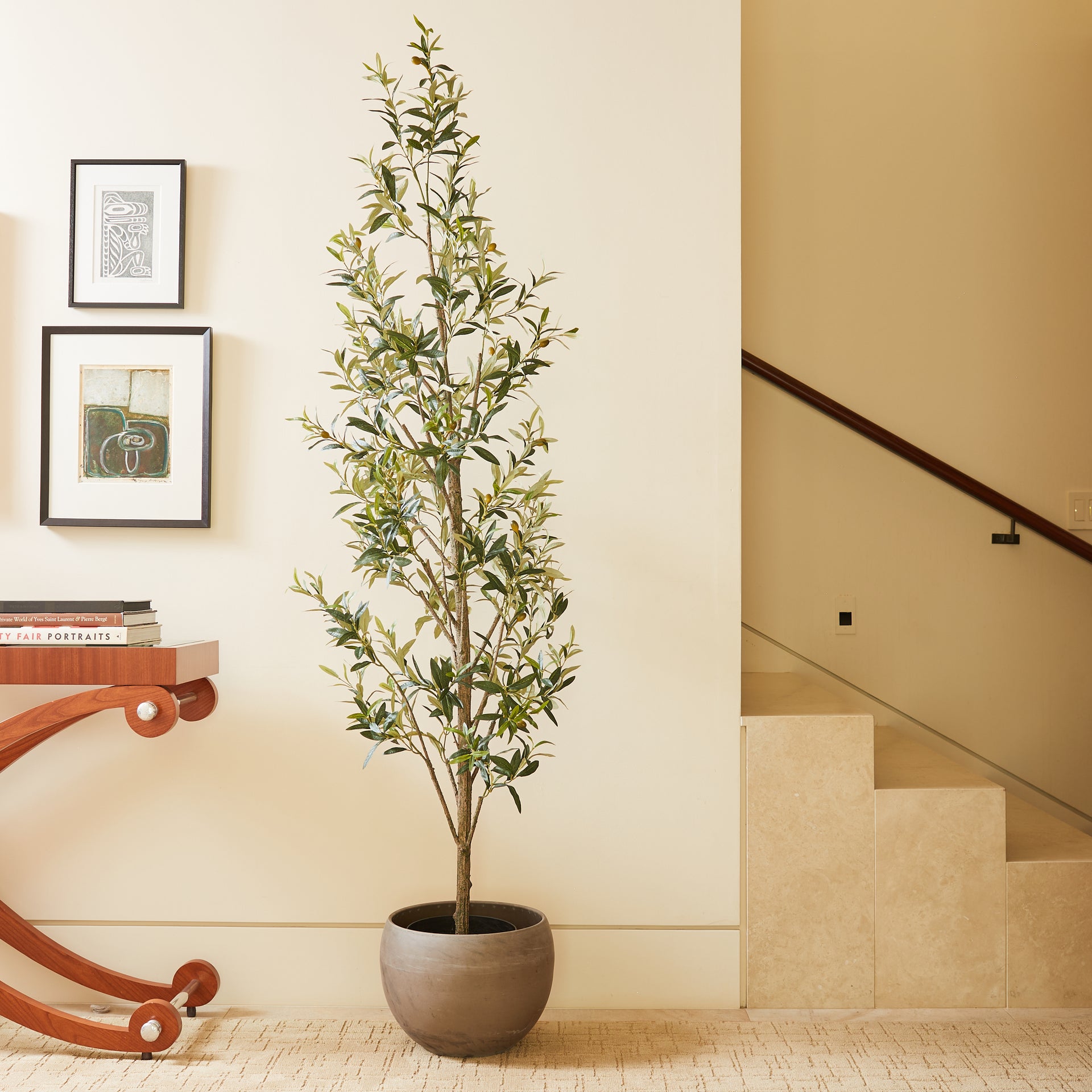 7' Artificial Slim Olive Tree | CG Hunter