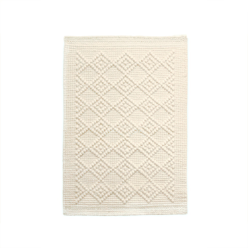 Natural Sisal & Wool Diamond Loop Rug | CG Hunter