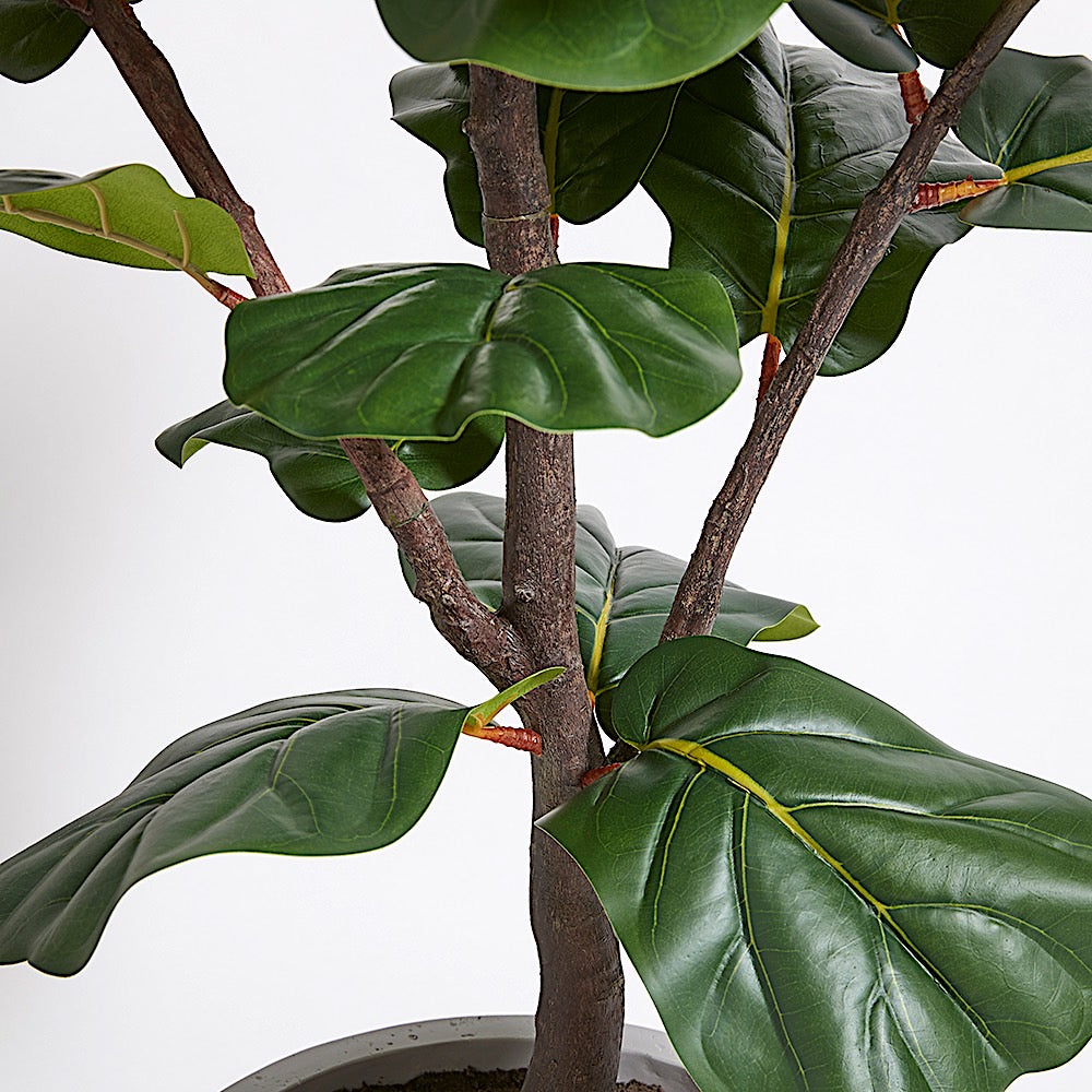 Faux Fiddle Leaf Fig Tree w/artisan pot| CG Hunter |Luxury Faux Plants