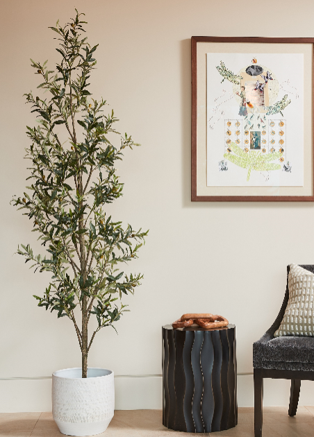 7' Artificial Slim Olive Tree | CG Hunter